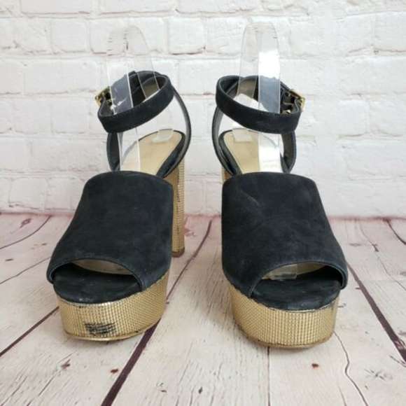 Michael Kors | Shoes | Michael Kors Mk Heels Strappy Platform Shoes ...